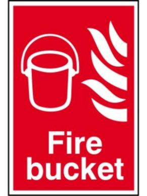 Fire Bucket Sign