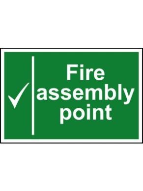Text Only Fire Assembly Point Sign