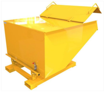 Tipping Skip Lidded 80L - Versatile Industrial Waste Management ...
