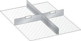Set Slotted Partitions and Metal Dividers 27x36E