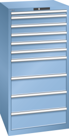 Drawer cabinet 54x36E (717x725x1450mm) - 10 Drawers