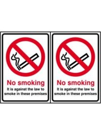 148 x 210 Double Sided No Smoking Sign