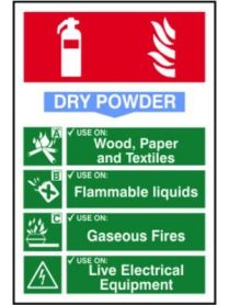 200 x 300 Dry Powder Fire Extinguisher Sign