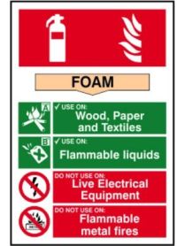 200 x 300 Foam Fire Extinguisher Sign