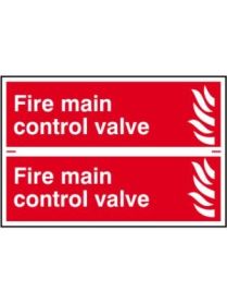 300 x 100 Fire Main Control Valve Signs