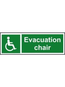 Evacuation Chair Sign