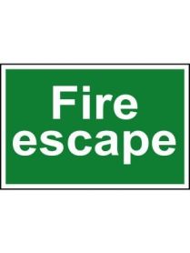 Fire Escape Sign