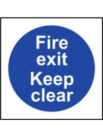 Fire Exit Keep Clear Signs