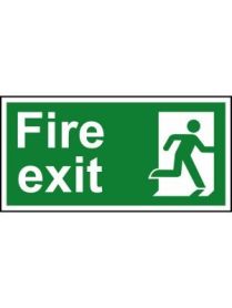 Fire Exit Man Running Right