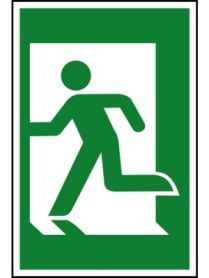 Man Running Left Sign