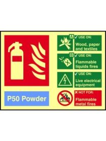 P50 Composite Powder Extinguisher Signs