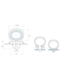 Plug in Cable Clips - Omega Clips