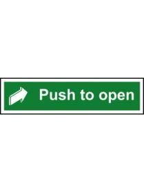 Push To Open Sign