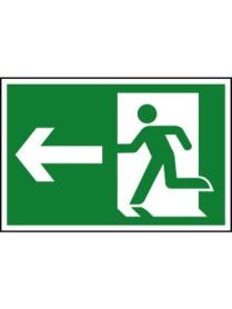 Running Man Arrow Left Sign