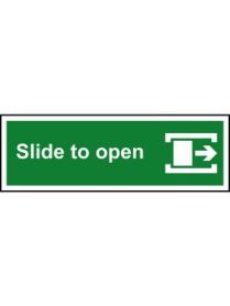 Slide To Open - Right Sign