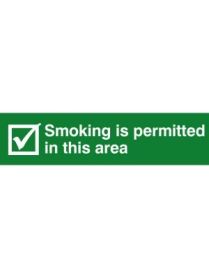 Smoking Permitted in this Area Sign