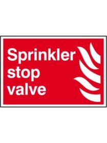 Sprinkler Stop Valve Sign
