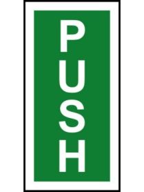 Vertical Push Sign