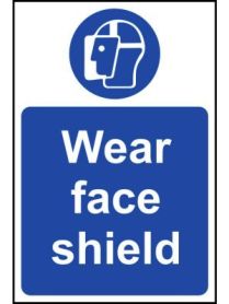Wear Face Shield Signs