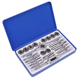 Tap & Split Die Set Imperial 24pc