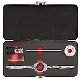 Bi-Directional Ratchet Tap & Die Holder Set 5pc