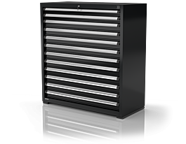 Two-Module Industrial Drawer Unit With 12 Drawers - Efficient Storage ...