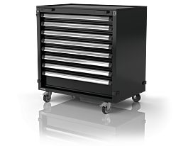 One-And-a-Half Module Industrial Trolley With 8 Drawers Series 110 ...