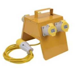 CEE 4-Way Splitter Box 1.5mm Cable 16A Plug