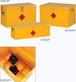 Yellow Flammable Storage Bins
