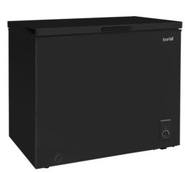 Baridi 199L Freestanding Chest Freezer with Adjustable Thermostat - Black