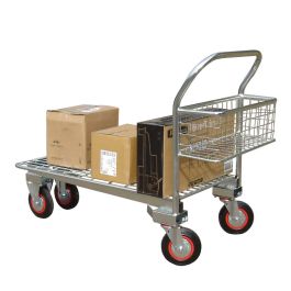 Galvanised Cash & Carry Trolley