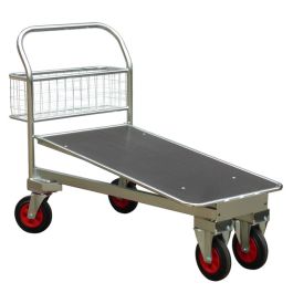 Galvanised Cash and Carry Trolley with Plywood Deck - Premium Handling ...