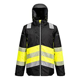 Portwest PW3 Hi-Vis Class 1 Winter Jacket - Enhanced Visibility and ...
