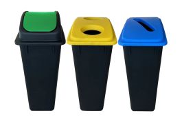 Set Of 3 Recycling Bins - Eco-Friendly Waste Management Solution for ...