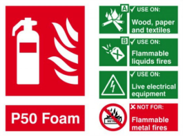 P50 Composite Foam Extinguisher Signs