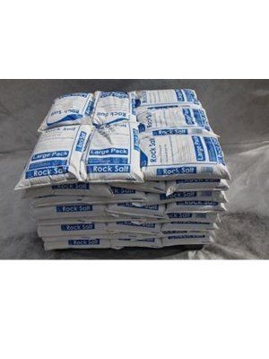 Pallet of Rock Salt Bags - News