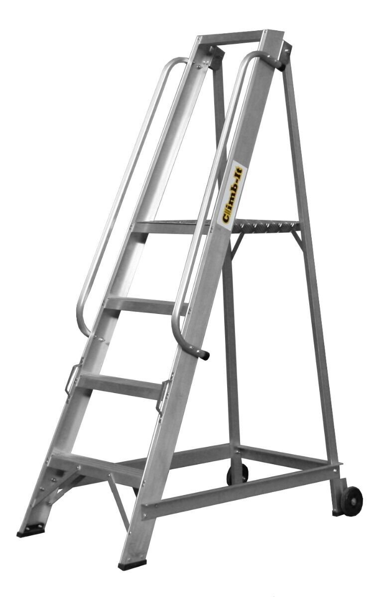 Climb-It Aluminum Warehouse Steps: Lightweight Industrial Access with ...