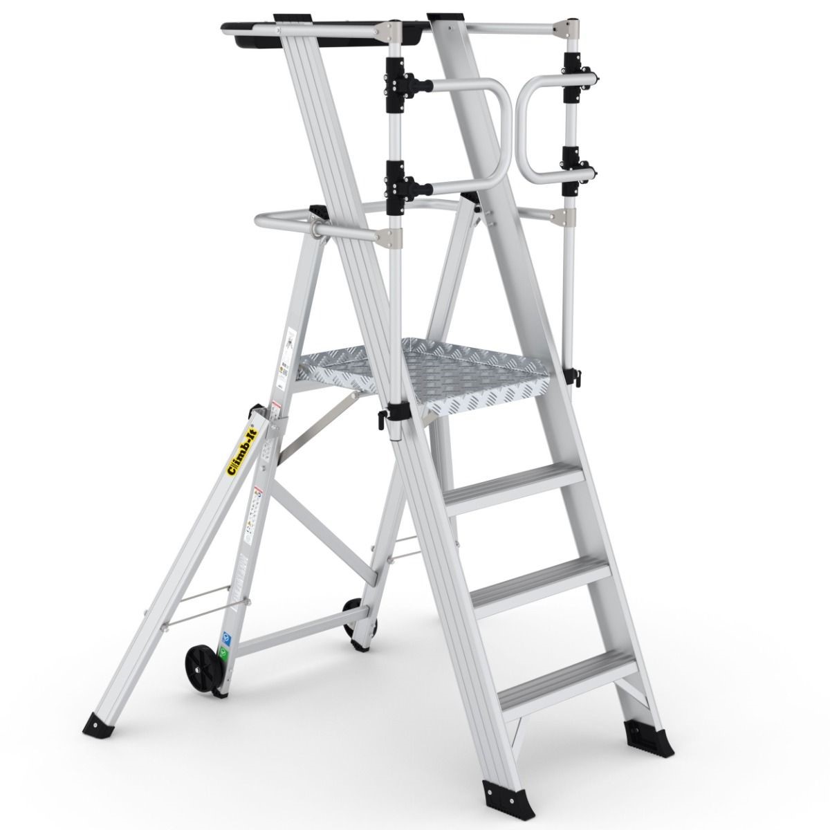 Climb IT Large Platform Folding Steps with Safety Gates ...