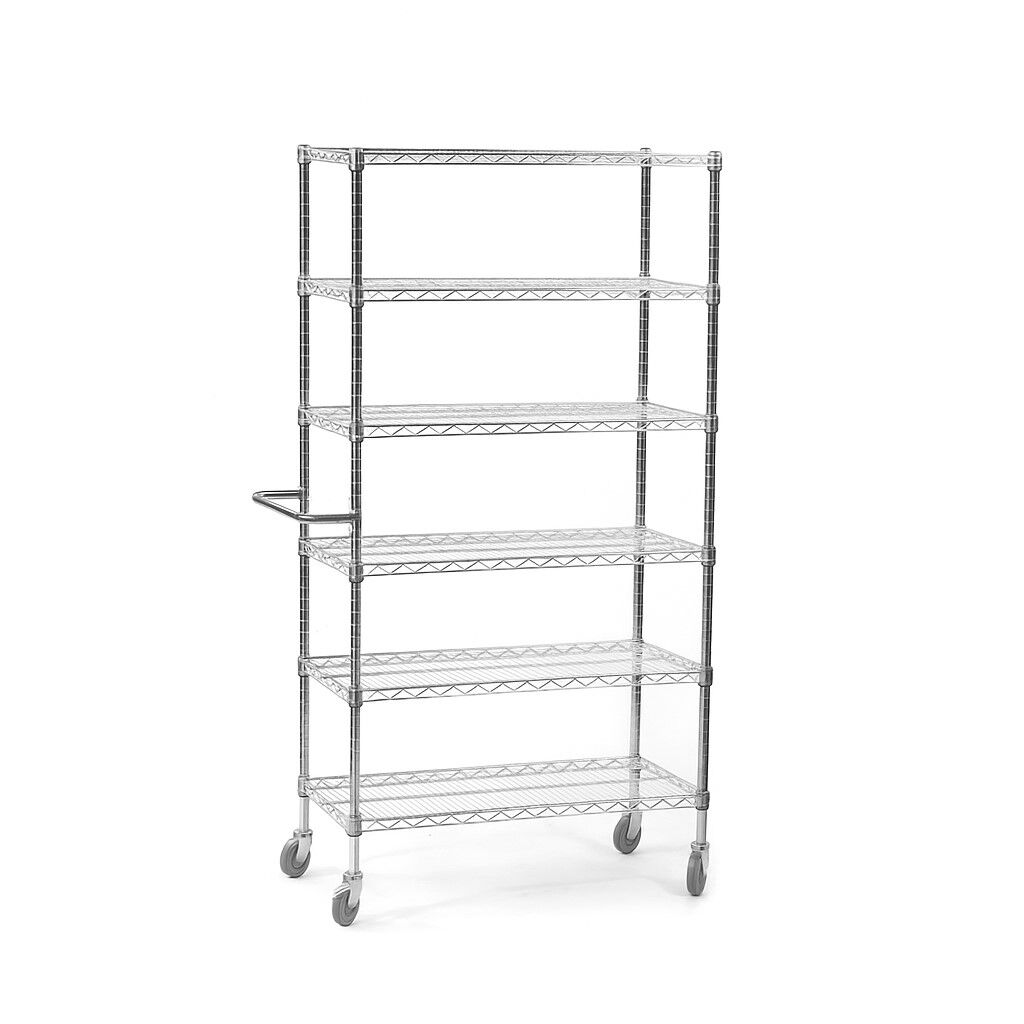 Eclipse® 6-Tier Adjustable Chrome Wire Trolley 1790mm - News