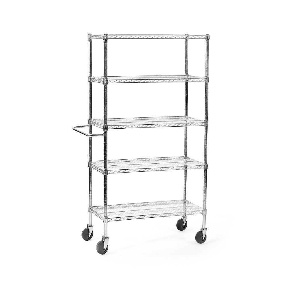 Eclipse® 5-Tier Adjustable Chrome Wire Trolley 1790mm High - News