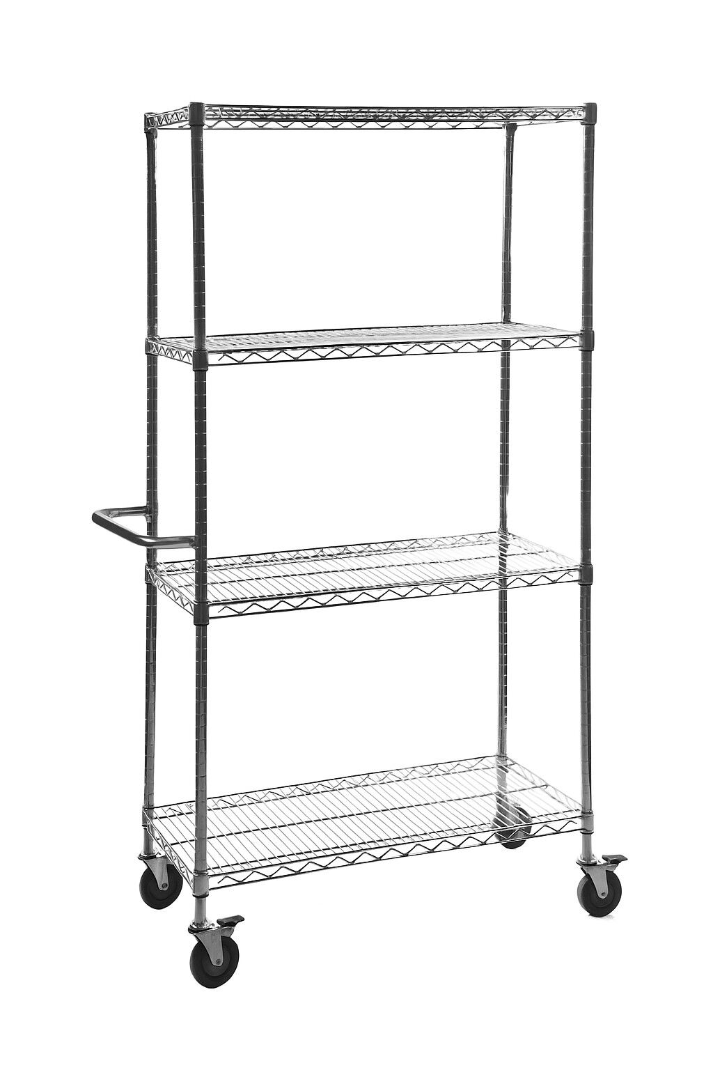 Eclipse® 4-Tier Adjustable Chrome Wire Trolley 1790mm High - News