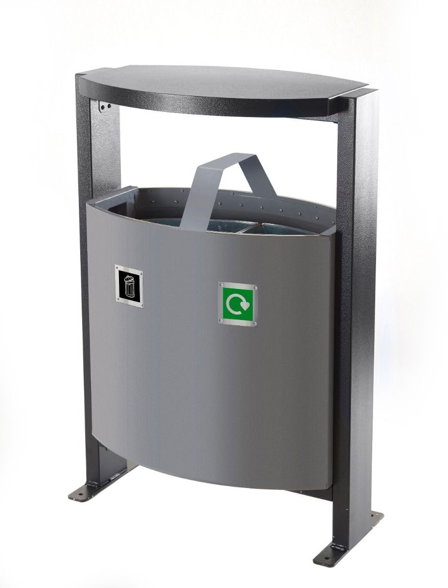 Heavy-Duty Two-Compartment Outdoor Sortation Bin for Public Spaces - News