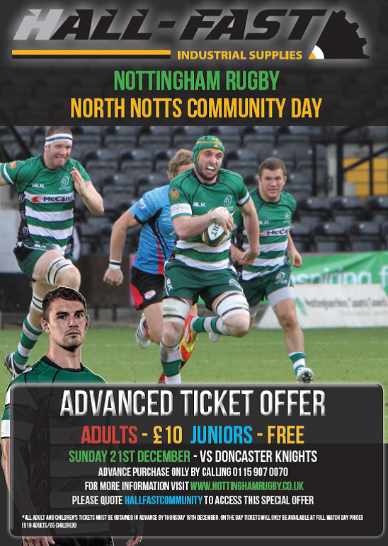 Free Championship Rugby for Kids in North Notts Courtesy of Hall-Fast ...